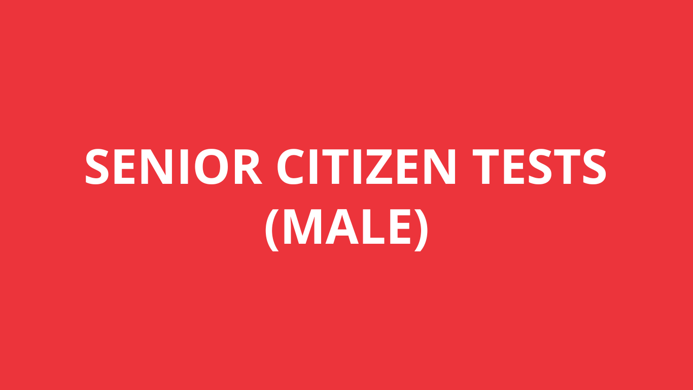 Senior Citizen Male Tests – Find My Doctor